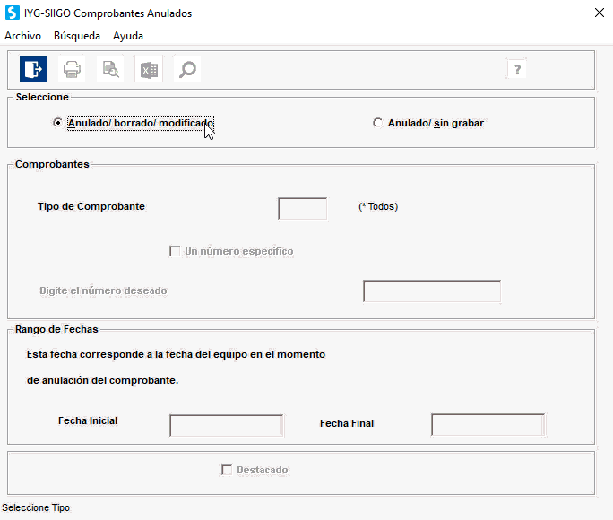 Informe de comprobantes anulados - Portal de Clientes Siigo Software ...
